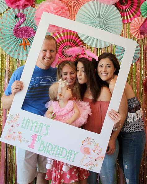 Diy Photo Booth Frame For Birthday Party Hanging Polaroid Frame Photobooth For Birthdays