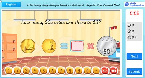 math explanation identifying equivalent values in collections of