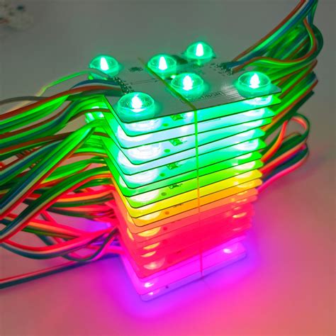 Wires DC V LED RGB Digital Pixel LED Modules Blockchain LED Lights Magic LEDPro
