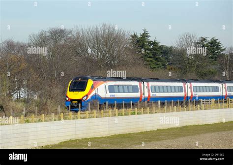 East Midlands Trains Meridian Class 222 No 222019 Running By