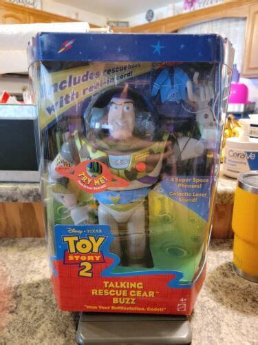 Toy Story 2 Buzz Lightyear Talking Rescue Gear 2000 Disney Mattel New