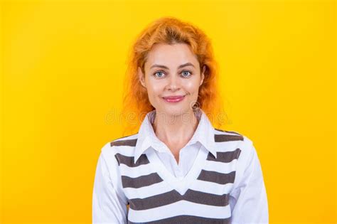 Stylish Redhead Woman Manager School Teacher Businesswoman Or