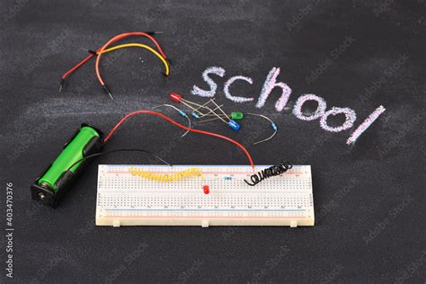 Electrical Circuit Assembled On Breadboard Breadboard Electrical For Learn For Beginners And