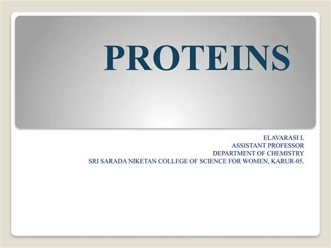 Protein Classification Of Protein Properties Of Protein And