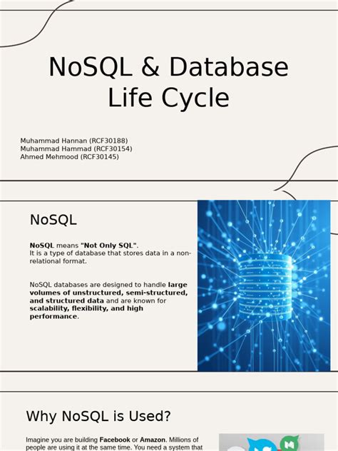 Nosql And Database Life Cycle Final Pdf No Sql Databases