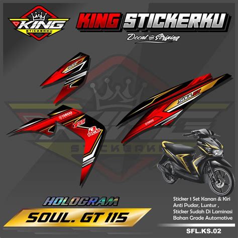 Sticker Striping List Variasi Soul GT 115 Stiker Striping Aksesoris