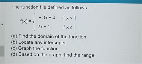 solved the function f ﻿is defined as
