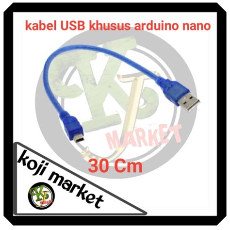 Jual Kabel Mini USB 5pin Transparant Biru Nano Dan Uno Shopee Indonesia