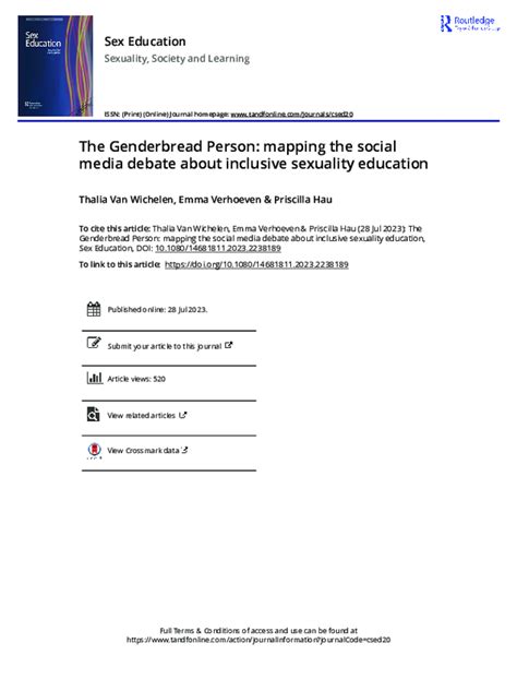 Pdf The Genderbread Person Mapping The Social Media Debate About