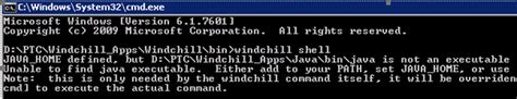 Cs266191 Unable To Find Java Executable While Launching Windchill Shell In Windchill Pdmlink
