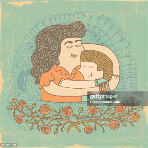 Dad Daughter Hug Drawing High Res Illustrations Getty Images