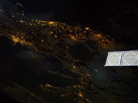 Southern Italian Peninsula At Night Image Of The Day