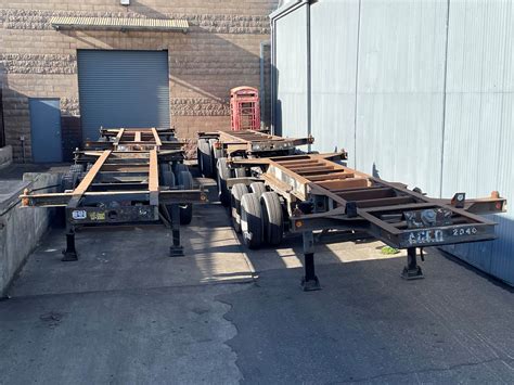 1977 20 Container Chassis 4 Chassis Available 1 Dolly For Sale San Francisco Ca
