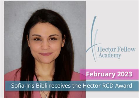 Sofia Iris Bibli Receives Hector Rcd Award Cpi Online Cardio