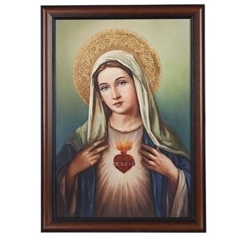 Immaculate Heart Of Mary Framed Art