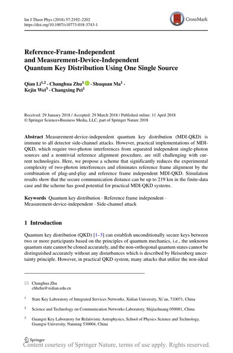 Reference Frame Independent And Measurement Device Independent Quantum