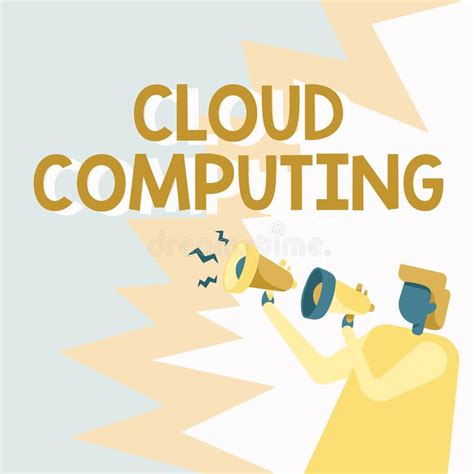 Conceptual Caption Cloud Computing Business Overview Use A Network Of