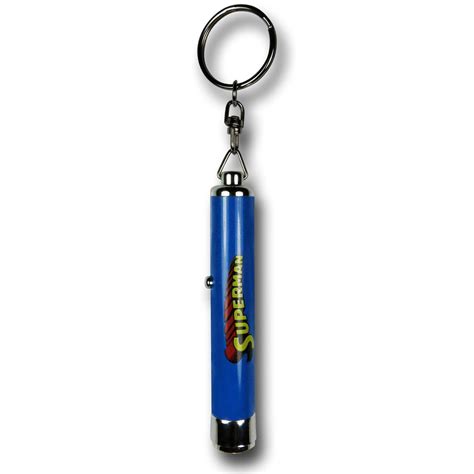 Superman Logo Keychain Flashlight