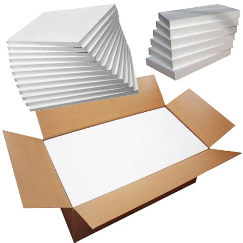 Polystyrene Expanded White Rigid Insulation Foam Packing Sheets 600mm