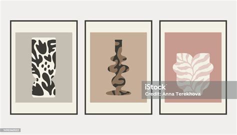 추상 미술 세트 미적 현대 미술 보호 장식 미니멀리스트 예술 포스터 엽서 장식용 컬렉션입니다 벡터 그림 0명에 대한 스톡 벡터 아트 및 기타 이미지 Istock
