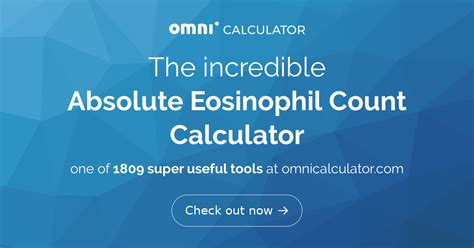 Absolute Eosinophil Count Calculator