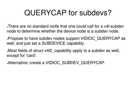 V4l2 Minumum Requirements For New Drivers Ppt Download