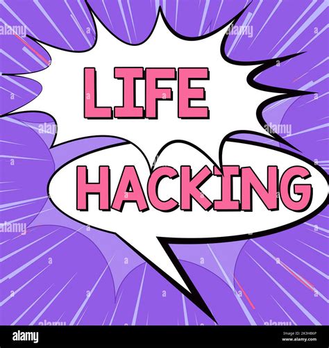 writing displaying text life hacking business concept simple and