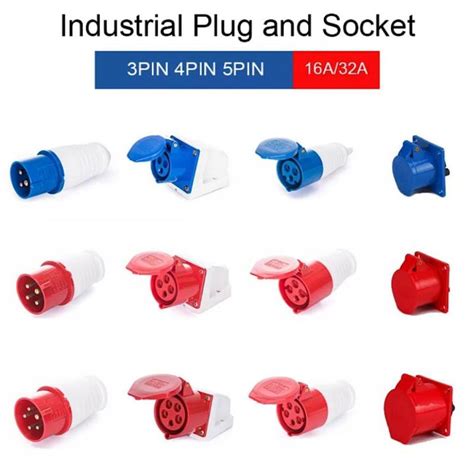 Industrial Plug Socket 3p4p5p Ip44 Waterproof Electrical Connector