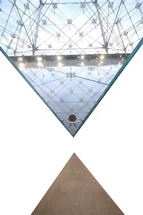 The Inverted Pyramidal Shape In Laminated Glass Points Downward Towards