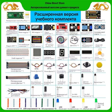 Raspberry Pi Pico Расширенная версия учебного комплекта Плата разработки Raspberry Pi