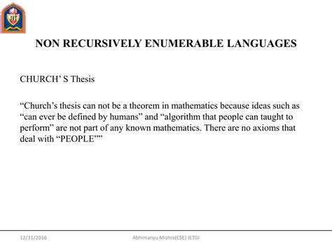 Theory Of Automata And Formal Languages Unit 5 Pptx Programming Languages Computing