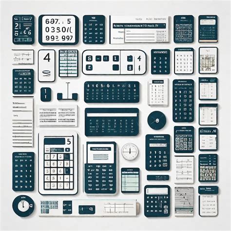 Cálculos Numéricos Y Fórmulas Matemáticas Foto Premium