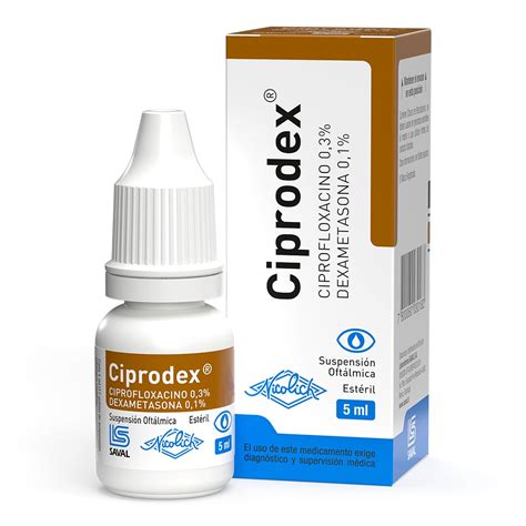 Ciprodex Ciprofloxacino 01 Solución Oftálmica 5 Ml Farmacompara