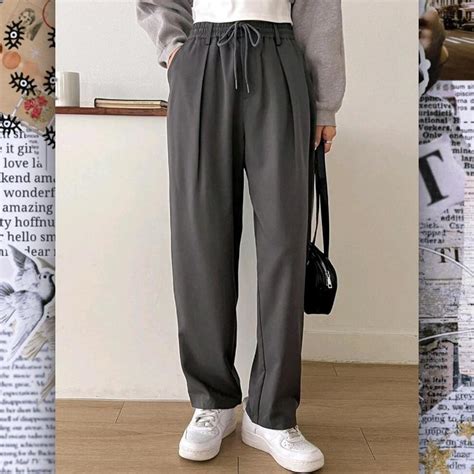 Dazy Womens Grey Trousers Depop