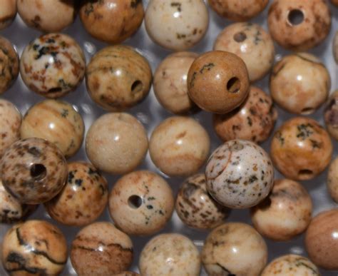Natural Picture Jasper Landscape Jasper Round Beads 10mm 6mm 4mm