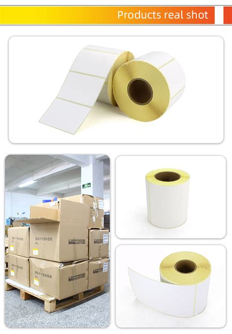 Blank Waterproof Barcode Printer Direct Thermal Label Sticker Roll