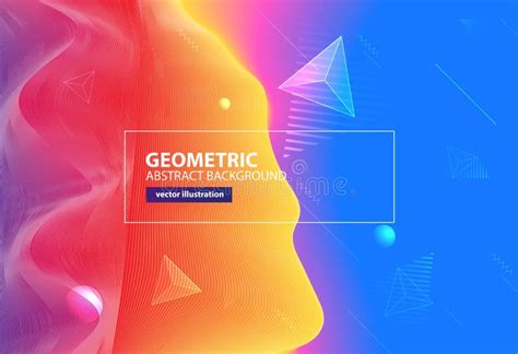 Abstract Colorful Geometric Wave Background Vector Illustration Stock Vector Illustration Of