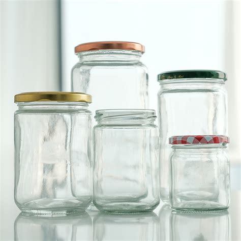 Recycled 16oz 700ml Round Glass Jar Chili Sauce Jars With Metal Lid