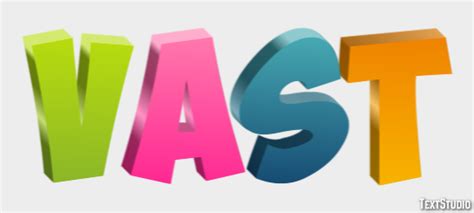 Vast Text Effect And Logo Design Word
