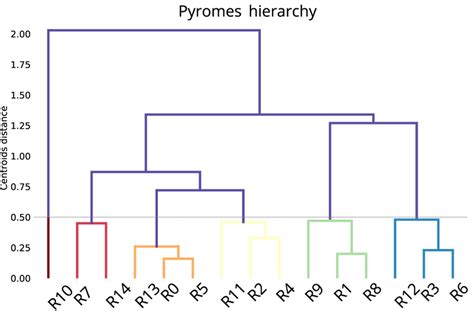 Pyromes Hierarchy A Dendrogram Summarizes The Hierarchy Of The