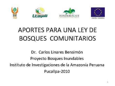 Aportes Para Una Ley De Bosques Comunitarios Dr