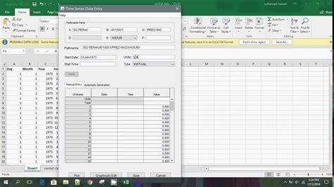 Import Data Hujan Kedalam Hec Dssvue Youtube