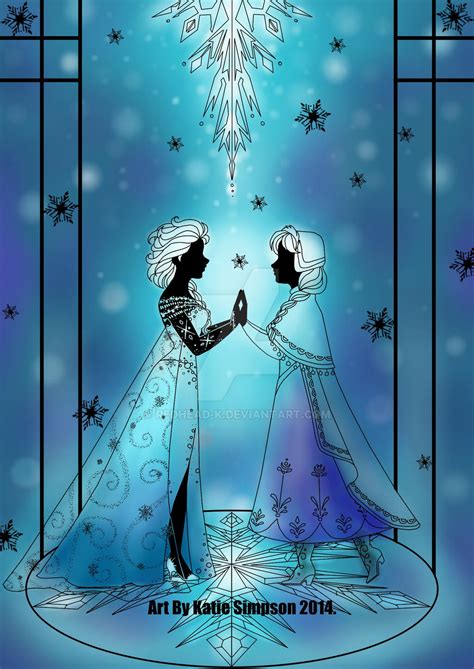 Silhouette Anna And Elsa By Redhead K On Deviantart