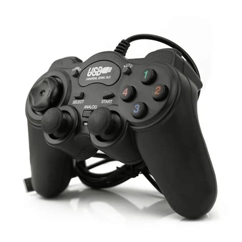 HOT Wired USB 2 0 Black Gamepad Joystick Joypad Gamepad Game Controller For PC Laptop Computer