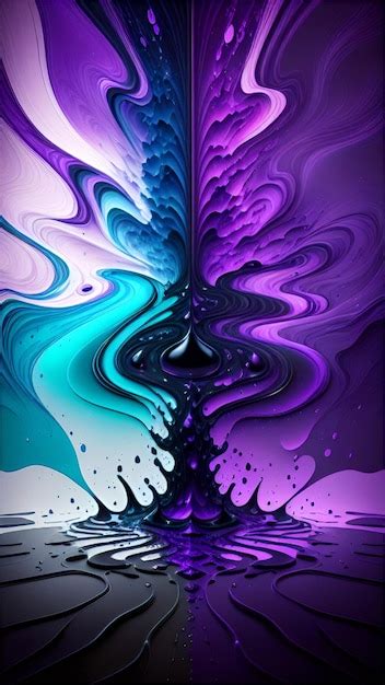 Premium Photo Liquid Melted Gradient