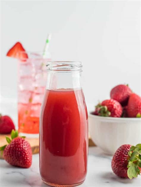 Strawberry Syrup Optional Canning Options Sustainable Cooks
