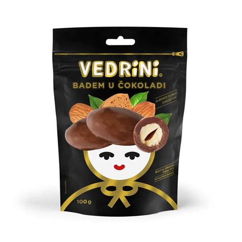 Badem U čokoladi 100 G Web Shop Zdrava Hrana Vedrini