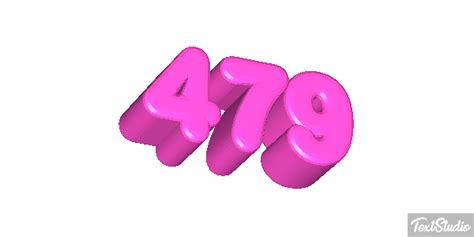 479 Number Animated  Logo Designs