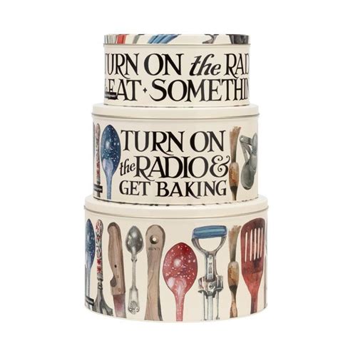 Cake Tin Set Set Of 3 Emma Bridgewater Cake Tins Making And Baking Round The Big Kitchen