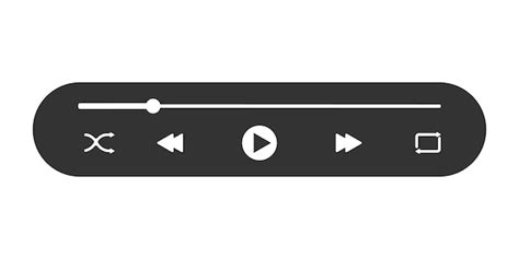 Premium Vector Audio Player Interface For Mobile App With Buttons And